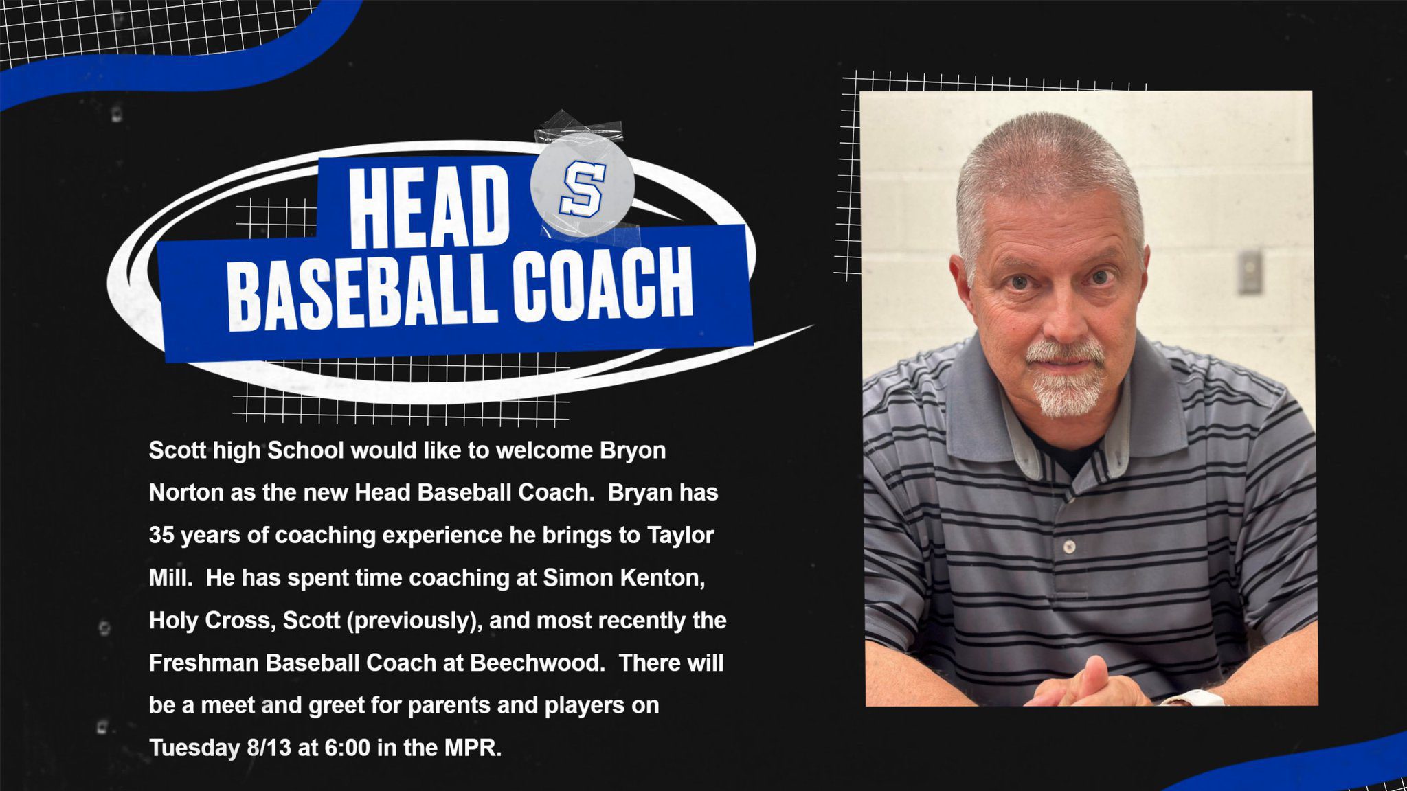 10th Region | Bryon Norton has been named new head baseball coach at Scott